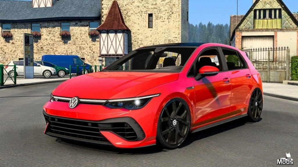 Volkswagen Golf 8 R Line + Interior v1.1 | American Truck Simulator Mod