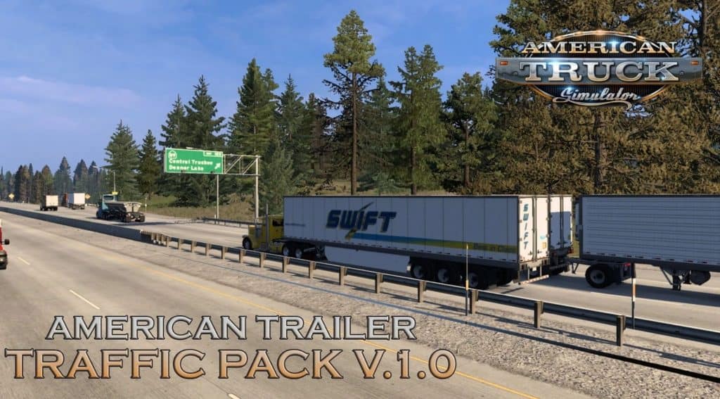 American Trailer Traffic Pack v1 (2) - American Truck Simulator mod ...