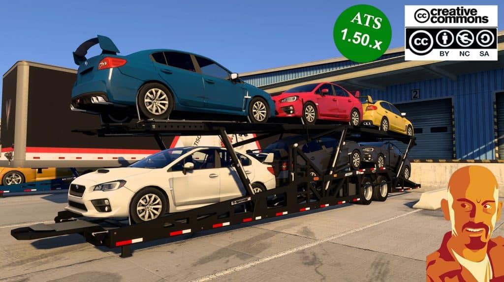 COTTRELL CAR HAULER TRAILER v1.0 ATS 1.50.x | American Truck Simulator Mod