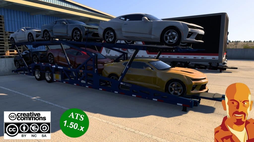 COTTRELL CAR HAULER TRAILER v1.0 ATS 1.50 (2) - American Truck ...