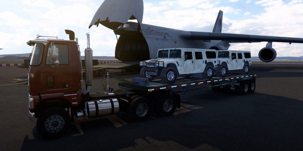 MILITARY HUMMERS TRAILER ATS 1 (1) - American Truck Simulator mod | ATS mod