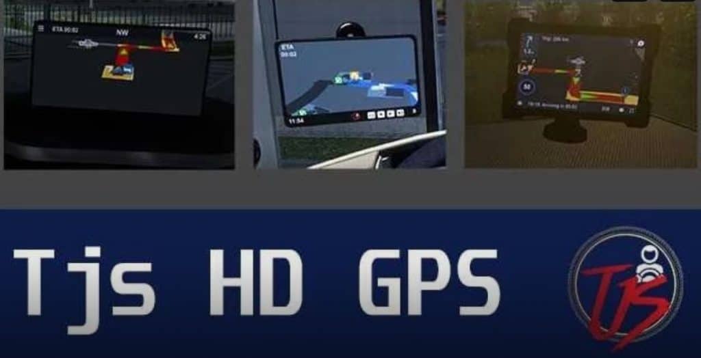 Tjs ATS HD GPS v1.50 | American Truck Simulator Mod