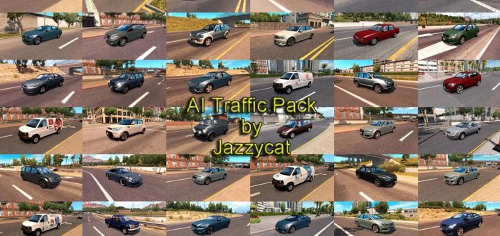 AI Traffic Pack by Jazzycat v16.6 | American Truck Simulator Mod