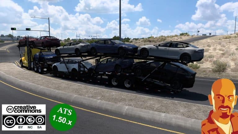 COTTRELL CAR HAULER TRAILER v1.1 ATS 1.50 (2) - American Truck ...