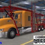 KENWORTH T660 CAR HAULER v1.1 ATS 1.50.x | American Truck Simulator Mod