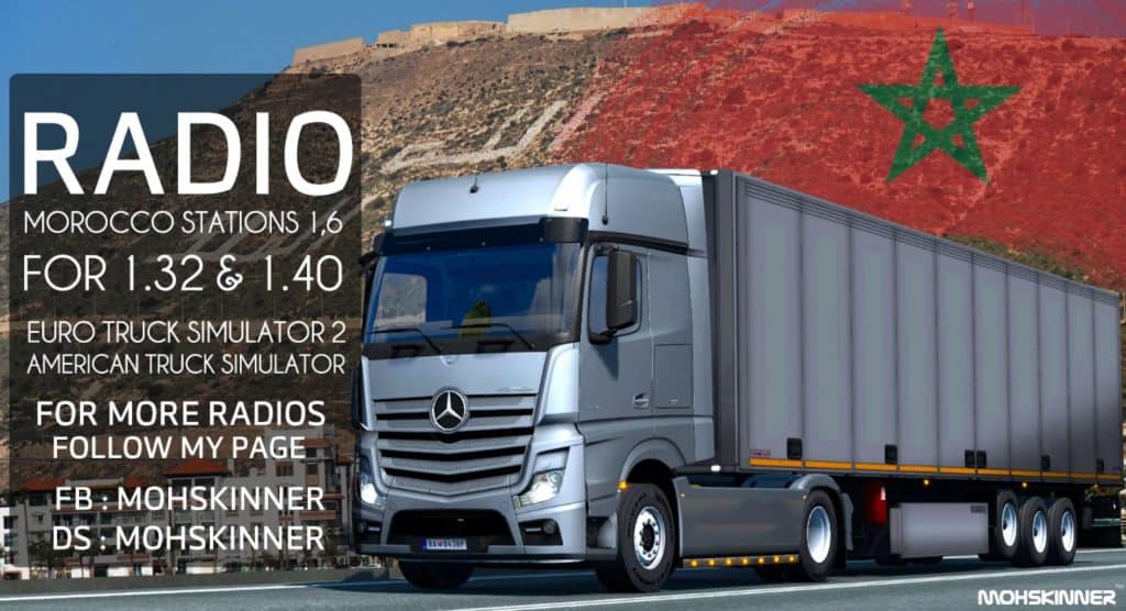 MohSkinner Radio Morocco Stations 1.50 | American Truck Simulator Mod
