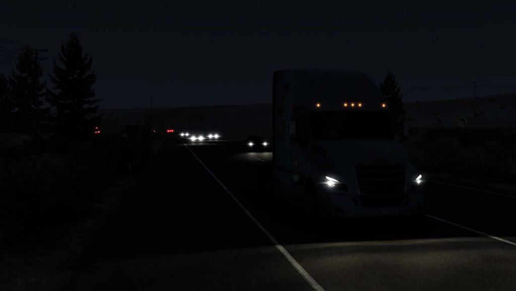 Realistic Vehicle Lights Mod v7 (2) - American Truck Simulator mod ...