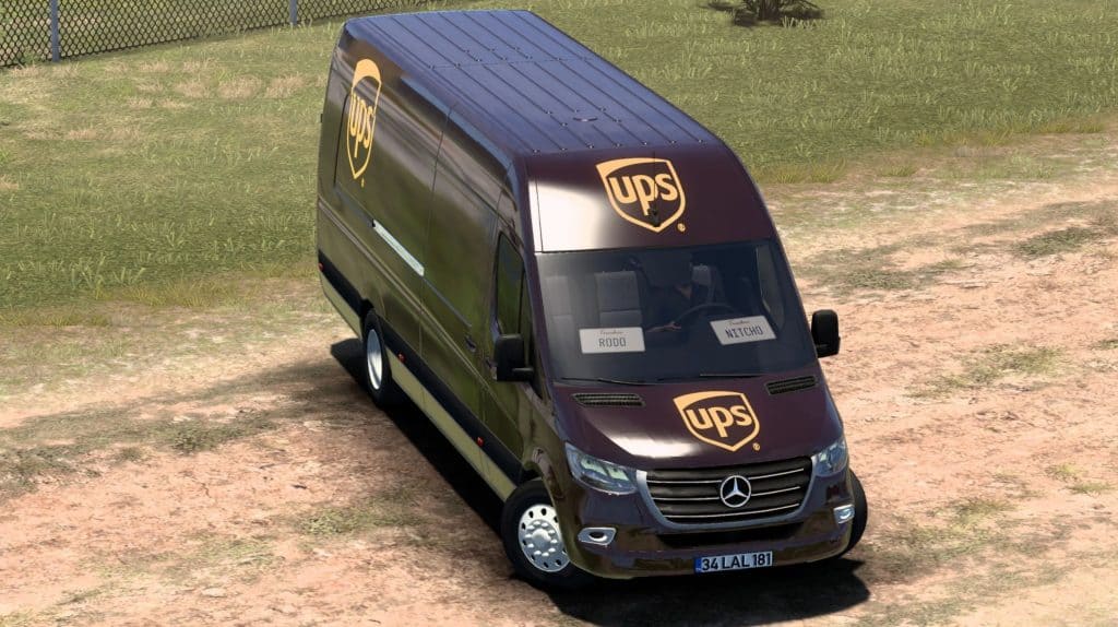 Skin UPS MERCEDES-BENZ SPRINTER TRZPRO ATS 1.0 1 (2) - American Truck ...
