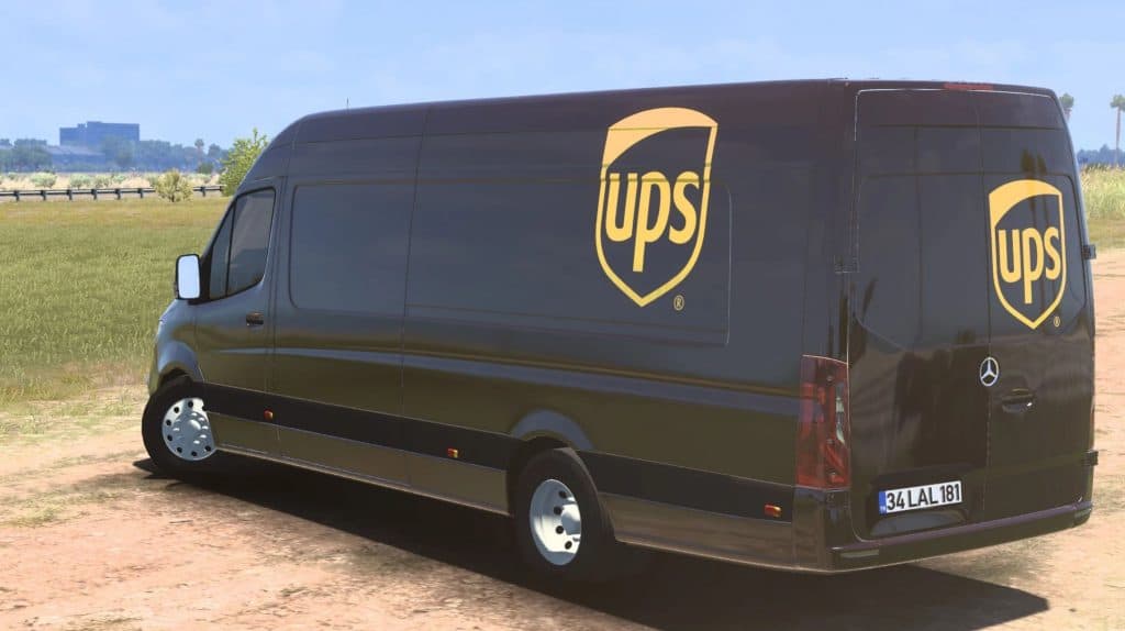 Skin UPS MERCEDES-BENZ SPRINTER TRZPRO ATS 1.0 1 (3) - American Truck ...