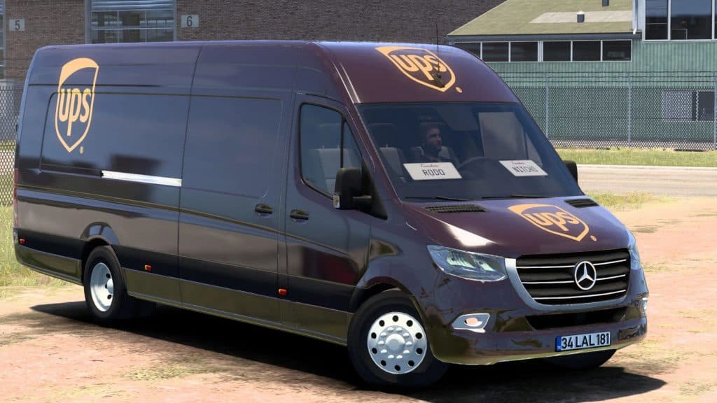 Skin UPS MERCEDES-BENZ SPRINTER TRZPRO ATS 1.0 1 (5) - American Truck ...