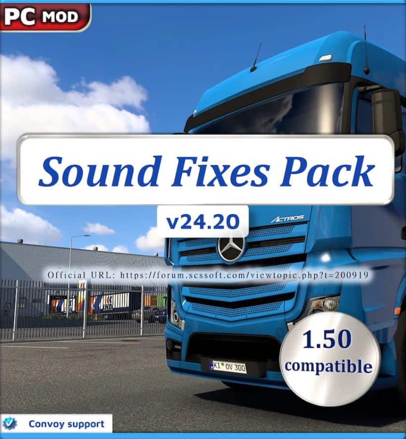 Sound Fixes Pack v24.20 | American Truck Simulator Mod