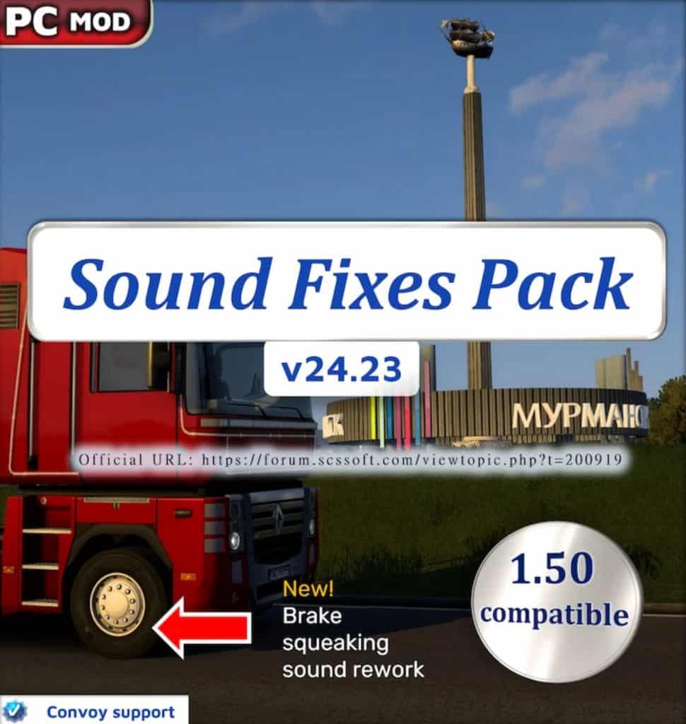 Sound Fixes Pack v24.23.1 | American Truck Simulator Mod