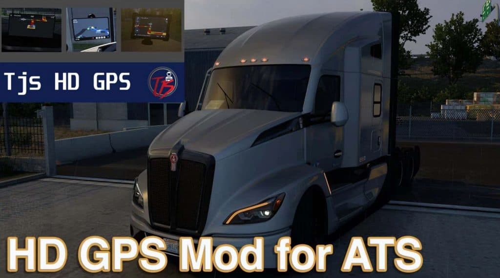 Tjs ATS HD GPS v1.5.1 1.50 | American Truck Simulator Mod