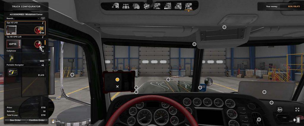 Tjs ATS HD GPS v1.5.3 1 (1) - American Truck Simulator mod | ATS mod
