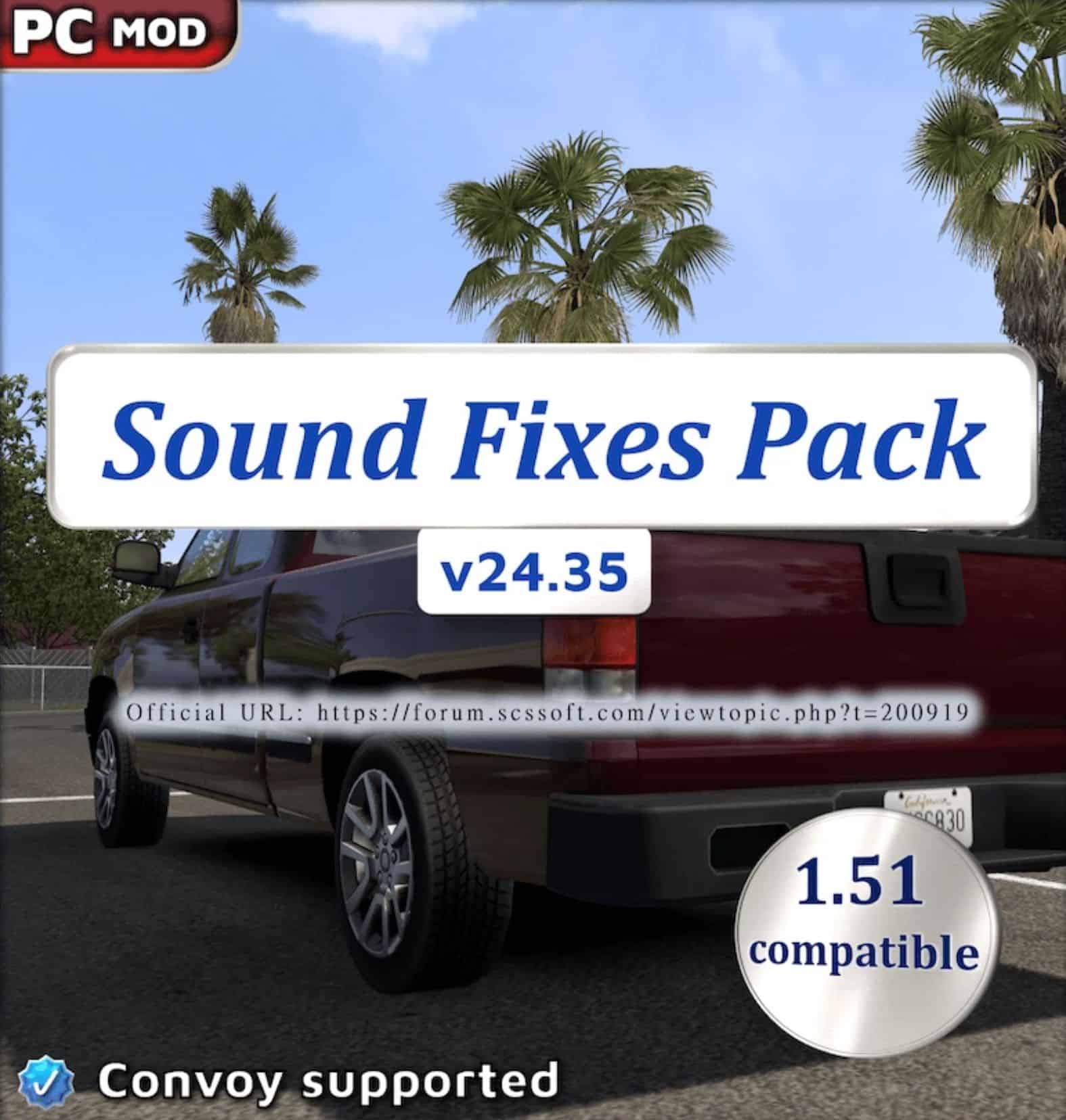 Sound Fixes Pack v24.35 for 1.51 open beta only | American Truck Simulator Mod