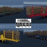 ARCTIC LOGGING TRAILERS v6.3 ATS 1.50-1.51.x | American Truck Simulator Mod