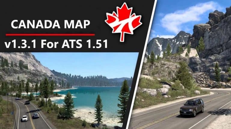Canada Map v1.3.1 1.51 | American Truck Simulator Mod
