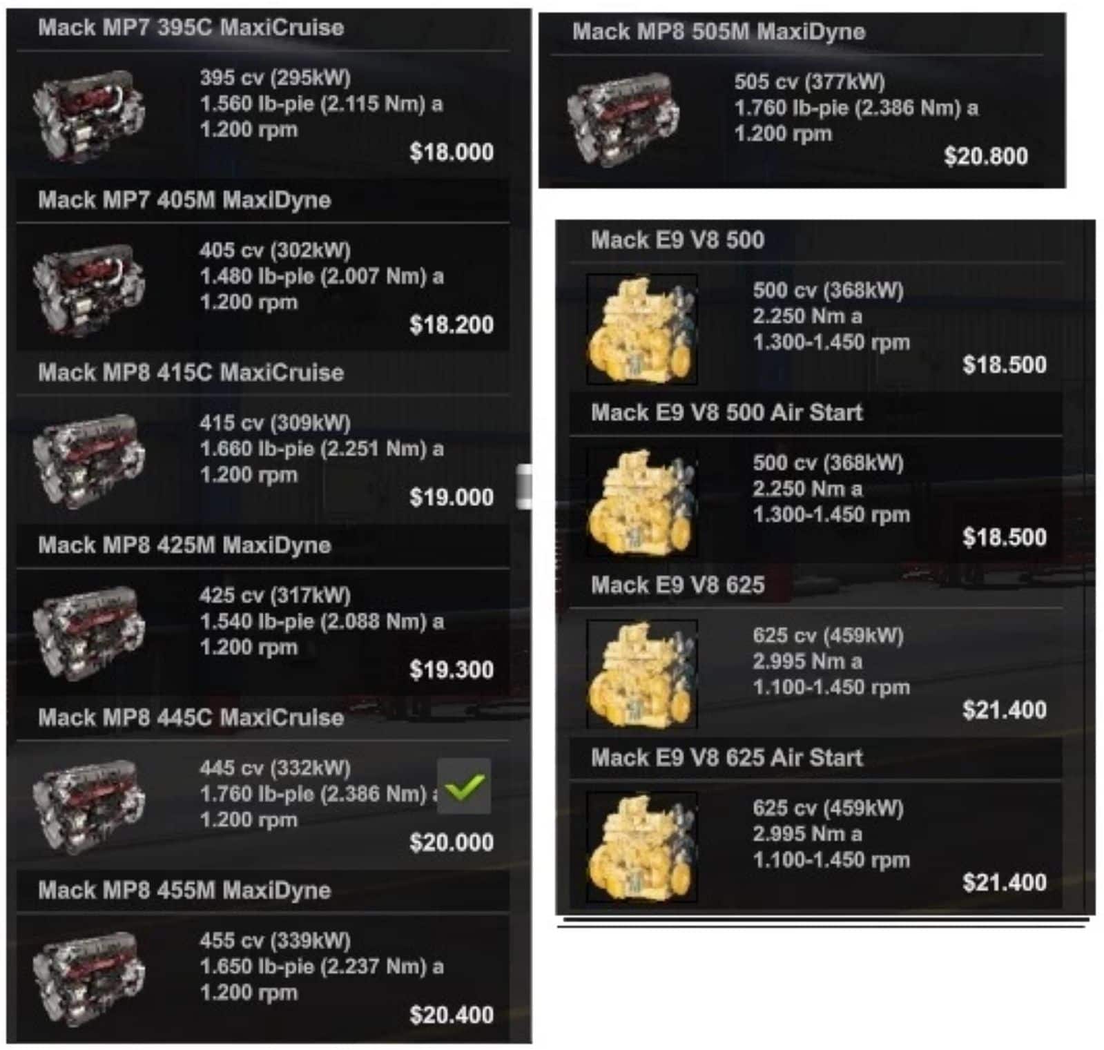 Mack engines and sounds pack v1.3 (ATS 1.50 – 1 (2) - American Truck ...