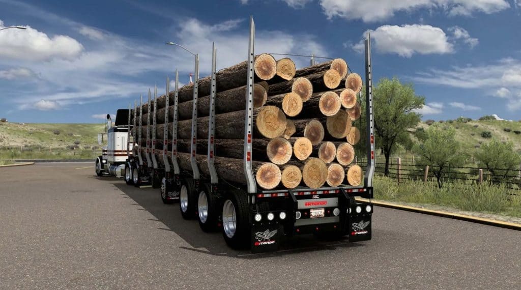 Manac Logging Trailer v2.3 1 (2) - American Truck Simulator mod | ATS mod