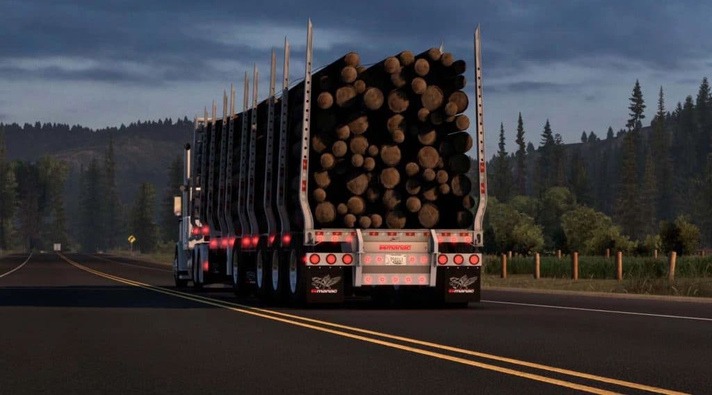 Manac Logging Trailer v2.3 1 (3) - American Truck Simulator mod | ATS mod