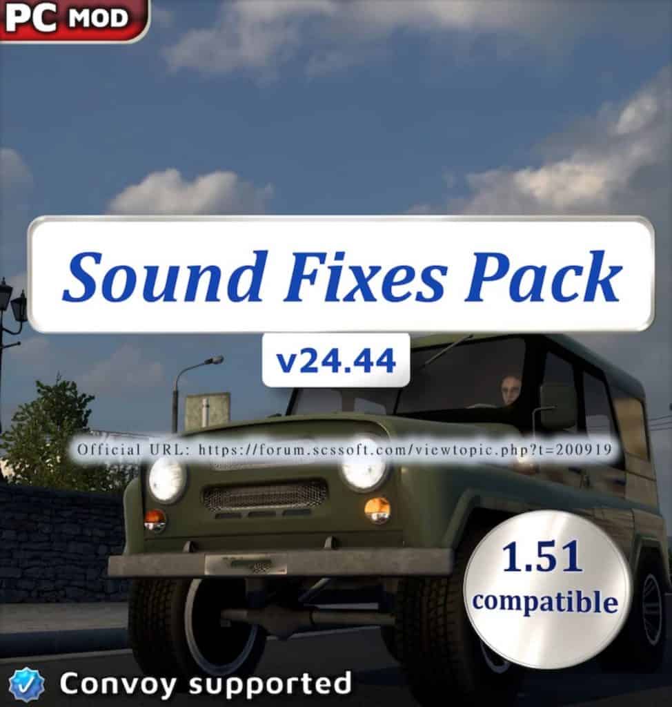Sound Fixes Pack v24.44 | American Truck Simulator Mod