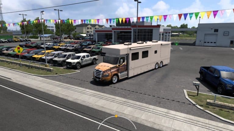 Freightliner Cascadia NRC RV Motorhome v1.6 | American Truck Simulator Mod