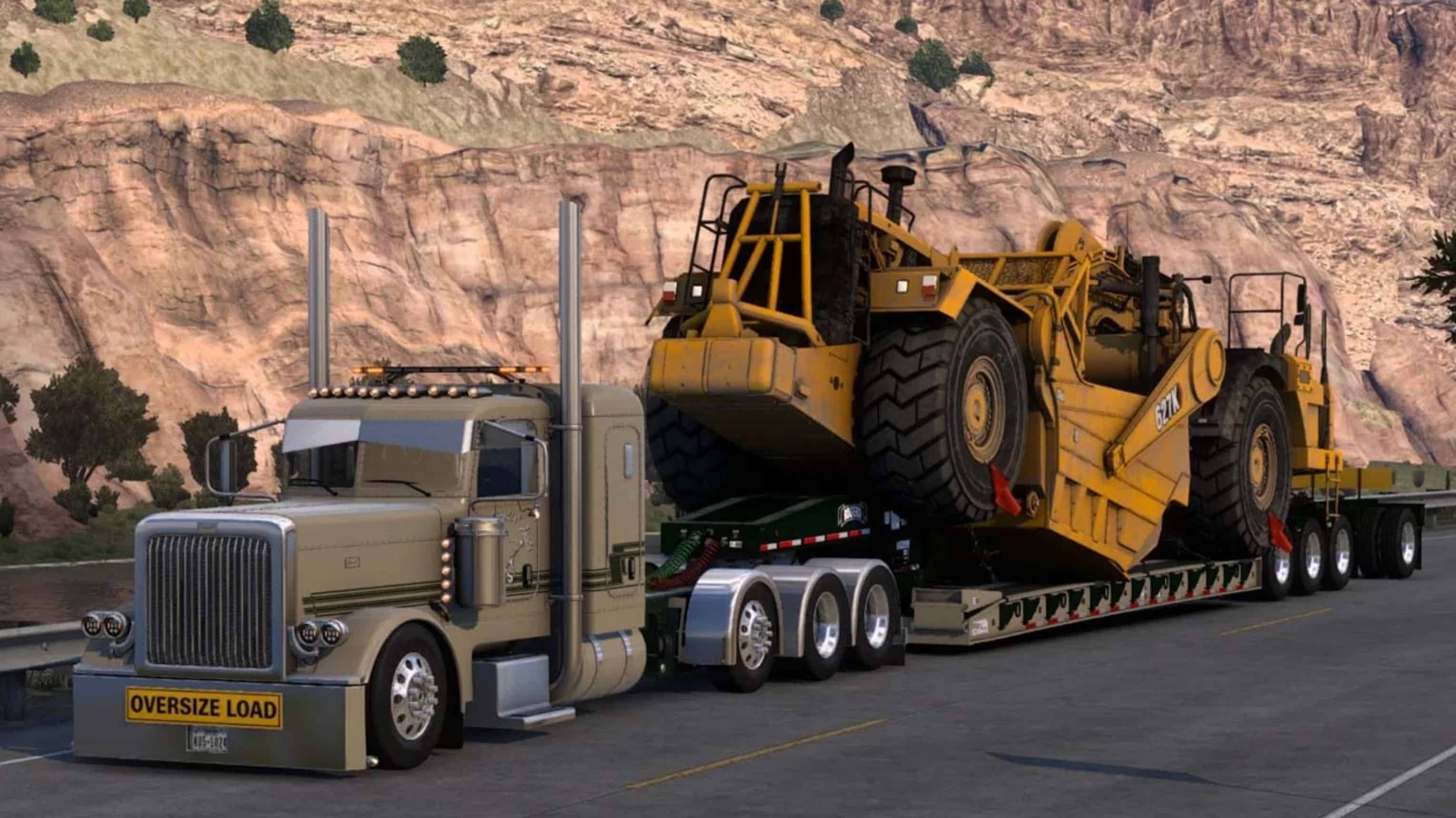 Rogers SP50ton ATS Lowboy v2.1.3 1.52 | American Truck Simulator Mod