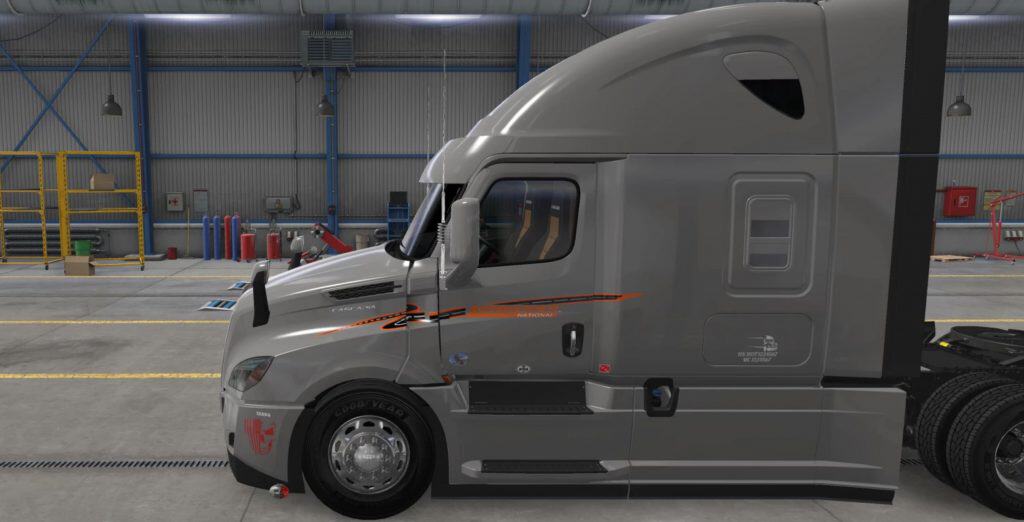 Schneider Cascadia Skin 72 RR v1 (1) - American Truck Simulator mod ...