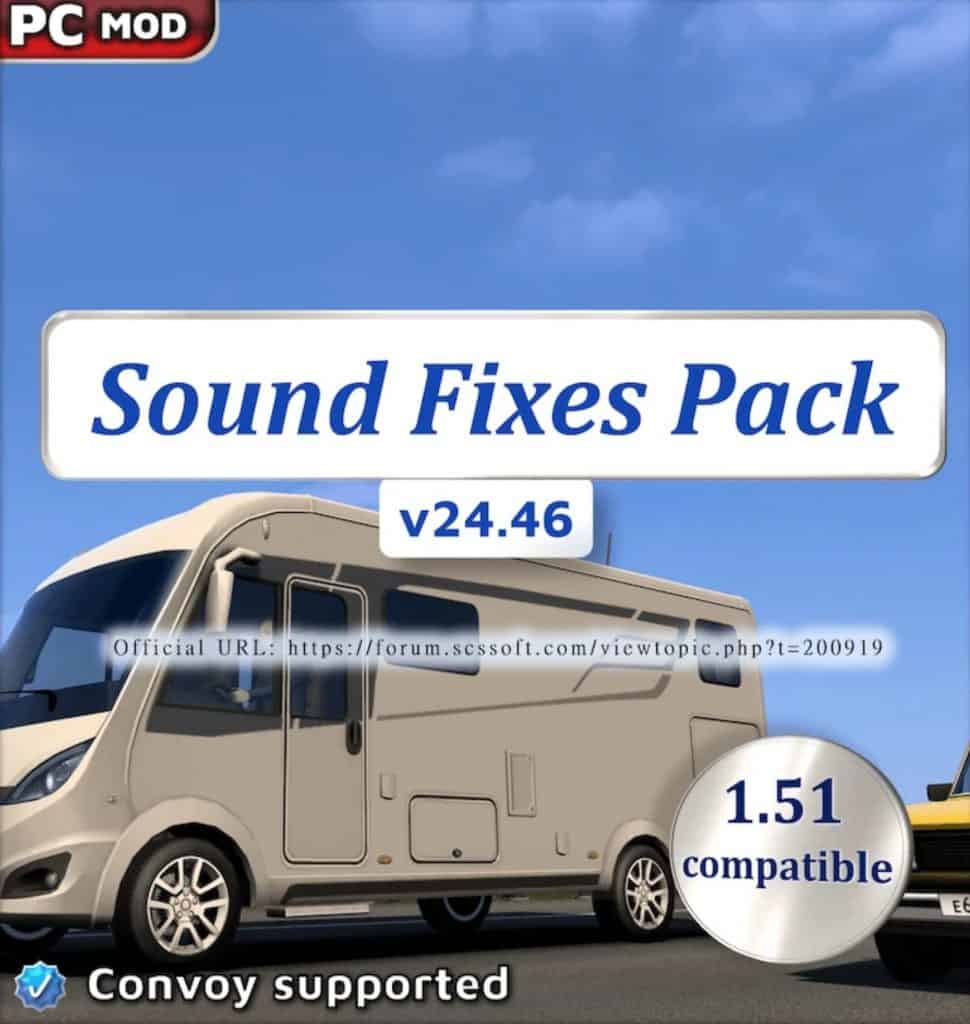 Sound Fixes Pack v24.46.1 | American Truck Simulator Mod