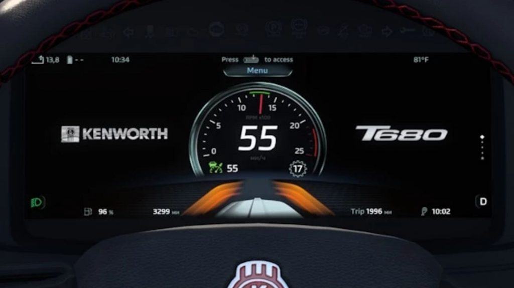 Kenworth T680 Next Gen Improved Dashboard v1 (1) - American Truck Simulator mod | ATS mod