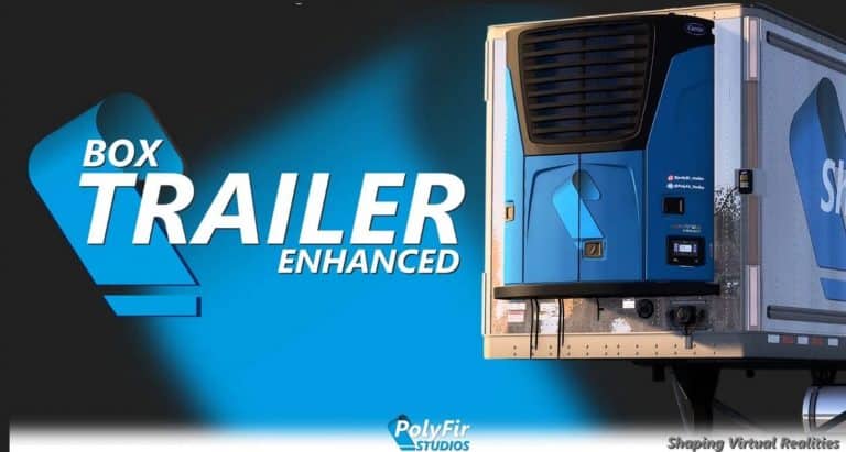 Box Trailer Enhanced v0.1 - American Truck Simulator mod | ATS mod