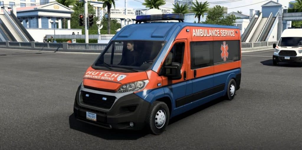 Emergency vehicles pack v1.3 | American Truck Simulator Mod
