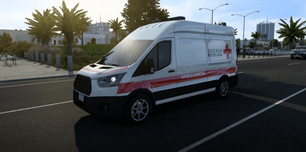 emergency vehicles pack v1 (4) - American Truck Simulator mod | ATS mod