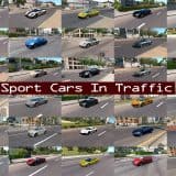 Sport Cars Traffic Pack (ATS) v12.7.7 | American Truck Simulator Mod