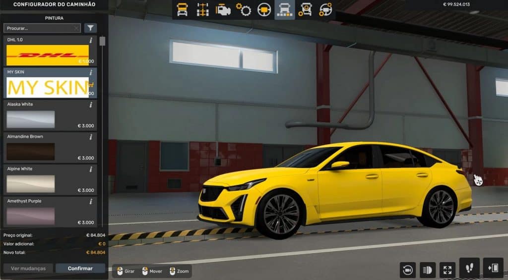 TEMPLATE + SKIN EDIT CADILLAC CT5-V BLACK WING 2022 ATS 1.54 | American ...