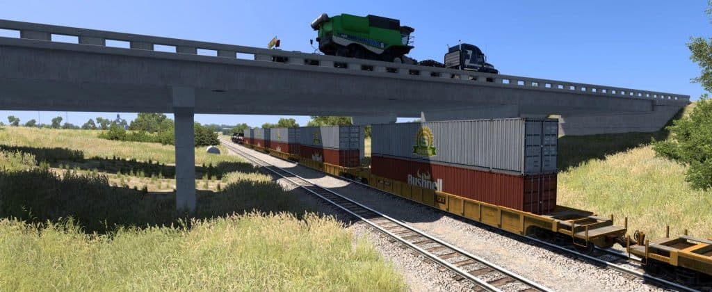 Longer Trains V2.2 ATS 1 (2) - American Truck Simulator mod | ATS mod