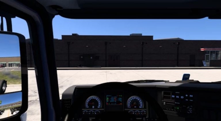 Mack Anthem blue interior v1 (2) - American Truck Simulator mod | ATS mod