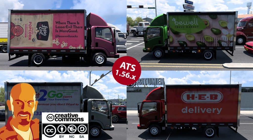 BOX TRUCK TRAFFIC PACK v1.0 ATS 1.56 (2) - American Truck Simulator mod ...