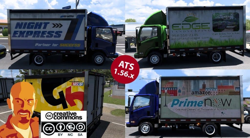 BOX TRUCK TRAFFIC PACK v1.0 ATS 1.56 (3) - American Truck Simulator mod ...