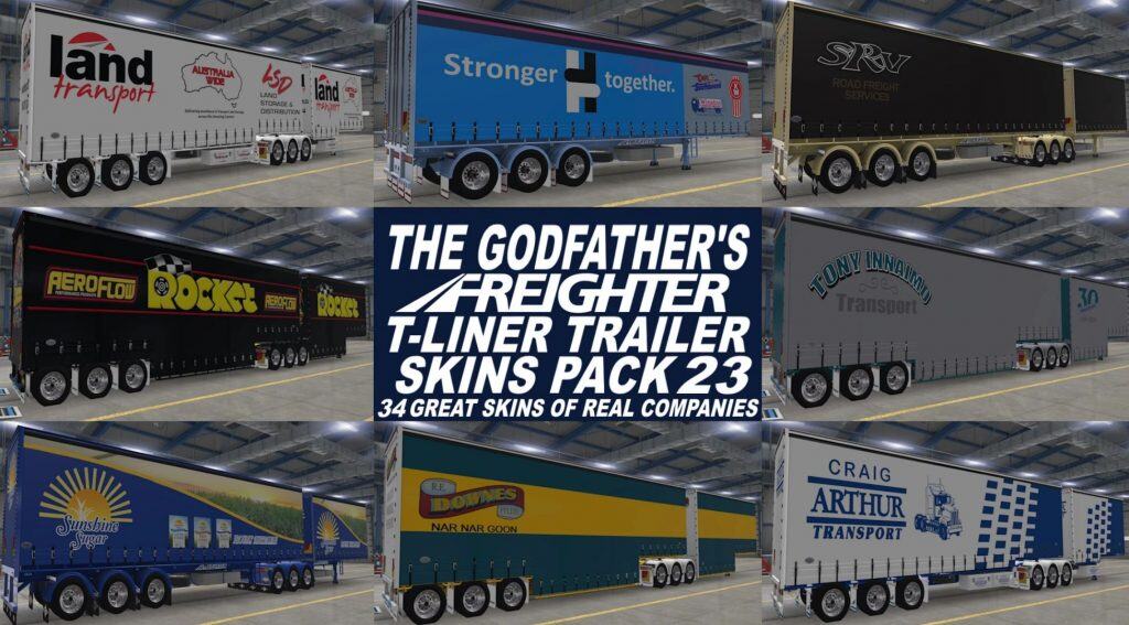 The Godfather's Freighter T-Liner Skins Pack 23 | American Truck ...