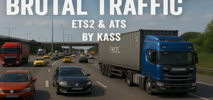 Real Traffic Density ATS v1.57.a | American Truck Simulator Mod