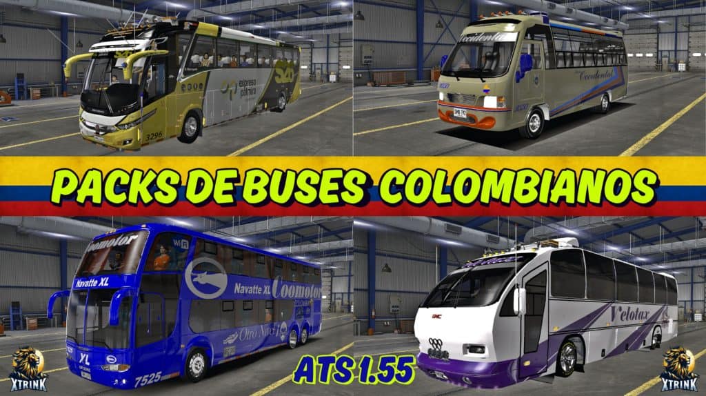 COLOMBIAN BUS PACKAGES | American Truck Simulator Mod