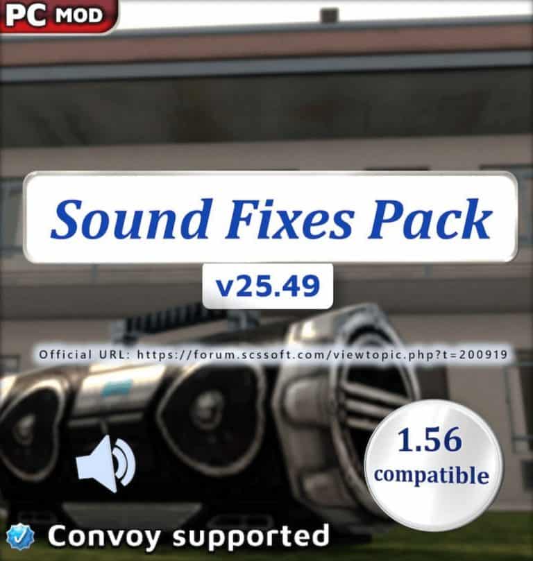 Sound Fixes Pack v25.49 | American Truck Simulator Mod