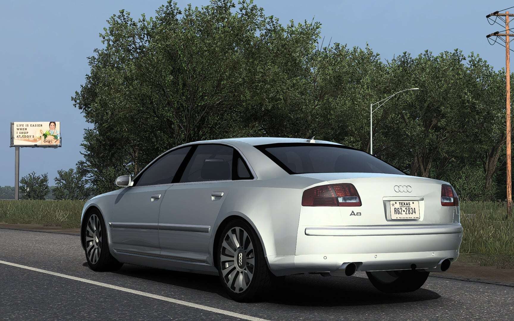 Audi A8 D3 V5.2 1.57 | American Truck Simulator Mod