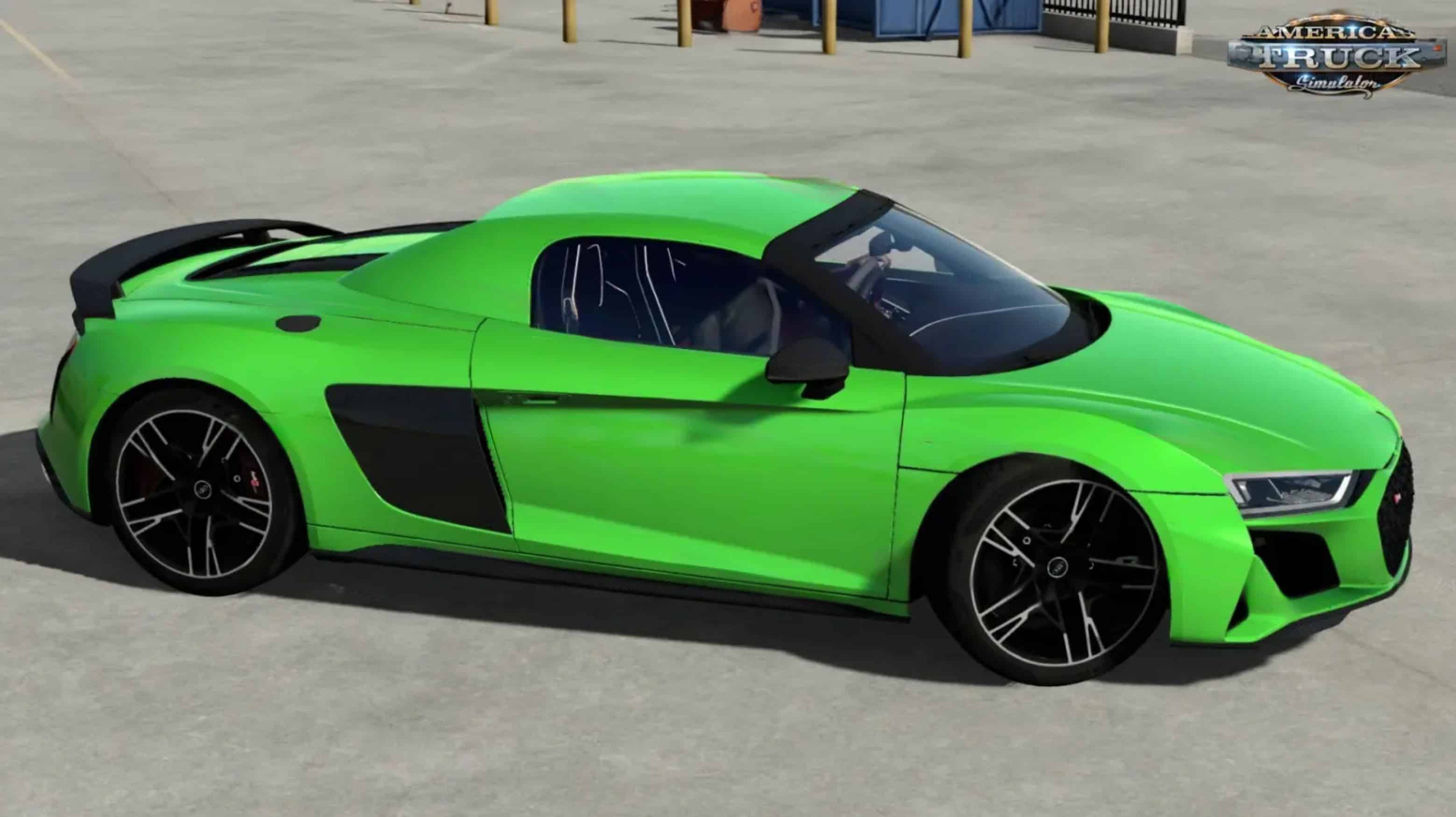 Audi R8 V10 Spyder 2021 + Interior v1.5 (1.57.x) | American Truck ...