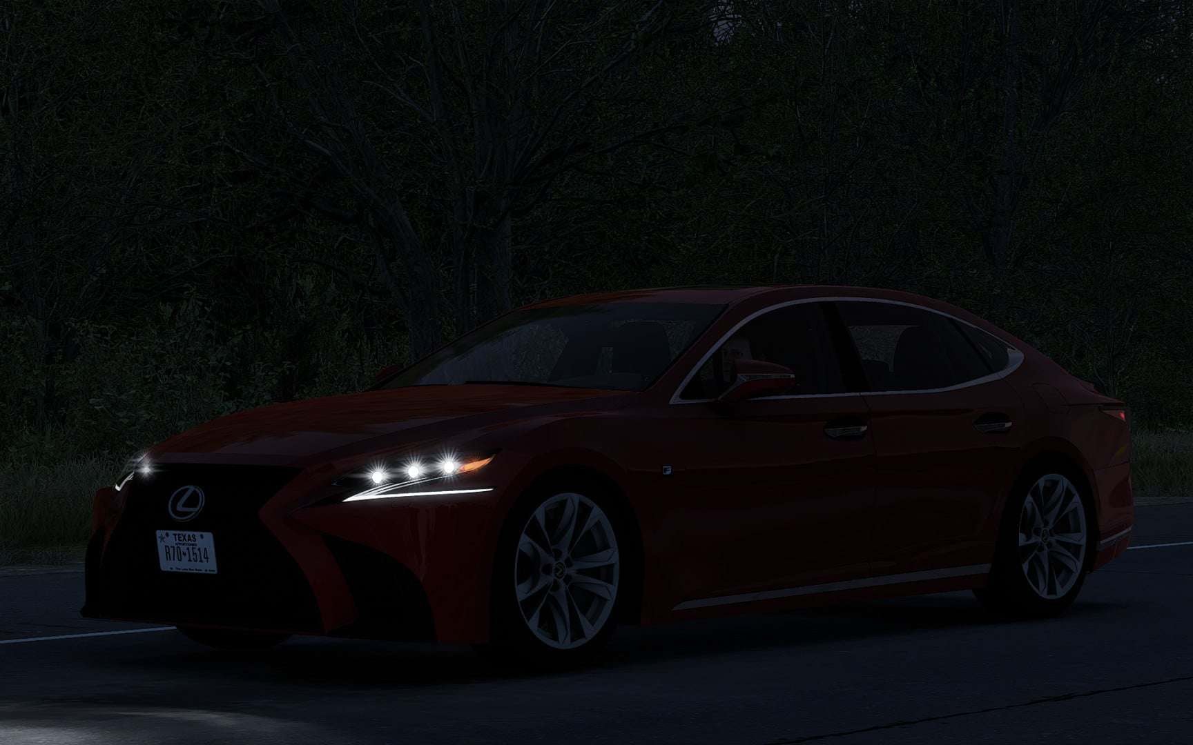 Lexus LS 500 F-Sport 2018 V2.0 1.57 2.0 | American Truck Simulator Mod