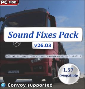 Sound Fixes Pack v26.03 | American Truck Simulator Mod