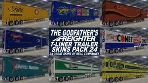 The Godfather's Freighter T-Liner Trailer Skins Pack 24 | American ...