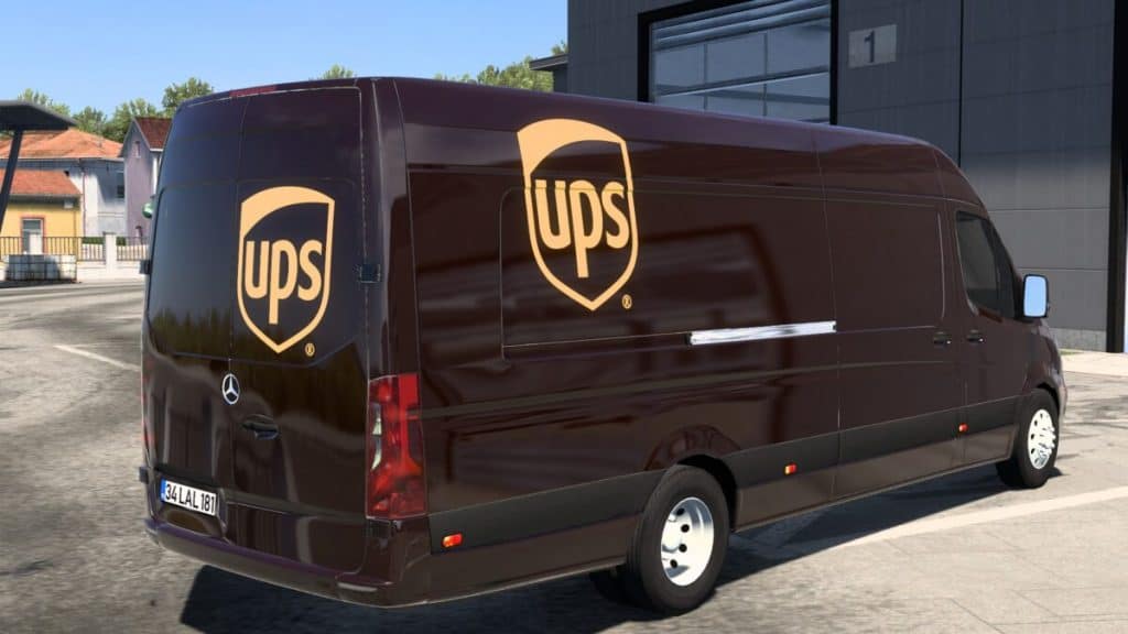 UPS MERCEDES-BENZ SPRINTER 1.0 1.57 | American Truck Simulator Mod
