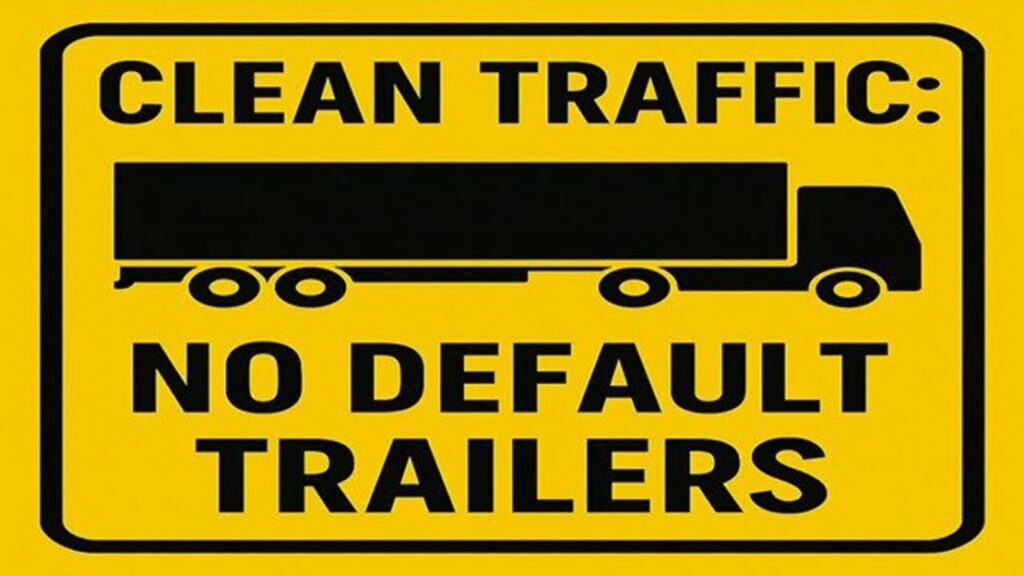 Clean Traffic No Default SCS Trailers V1.8 | American Truck Simulator Mod